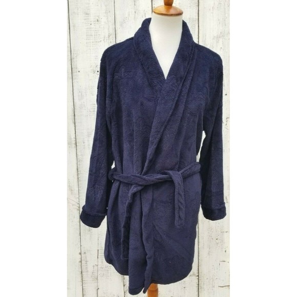 Inteco | Intimates & Sleepwear | Inteco Intimates Blue Bath Sleep Robe ...
